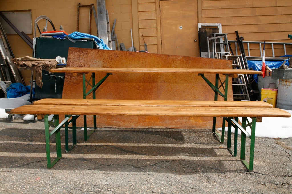 German Beer Hall Table and Benches at 1stDibs | beer hall tables, beer ...