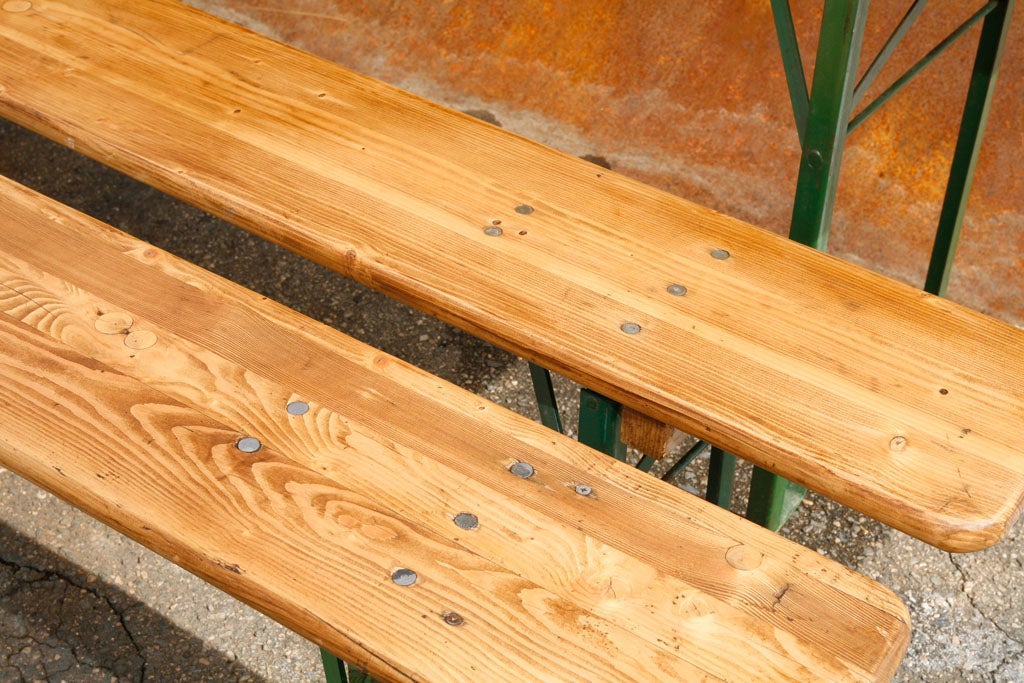 German Beer Hall Table and Benches at 1stDibs | beer hall tables, beer ...