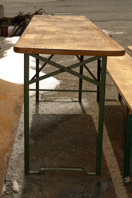 German Beer Hall Table and Benches at 1stDibs | beer hall tables, beer ...