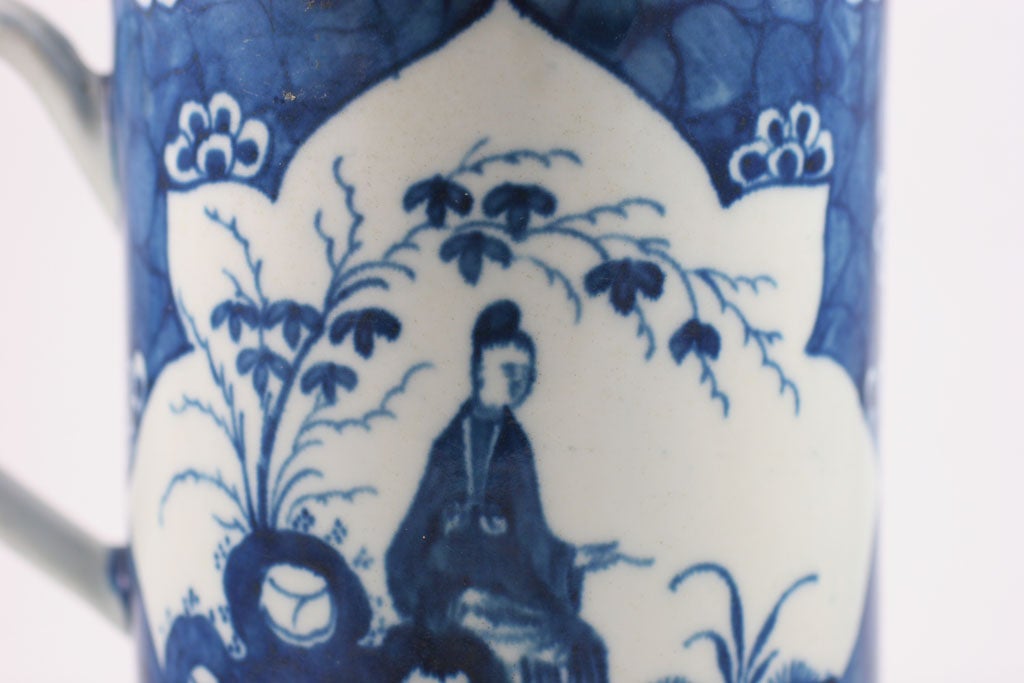 First Period Worcester Porcelain Tankard at 1stDibs
