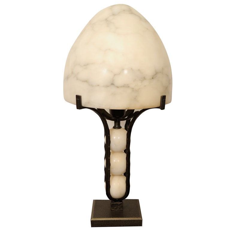 Art Deco Edgar Brandt Lamp at 1stDibs