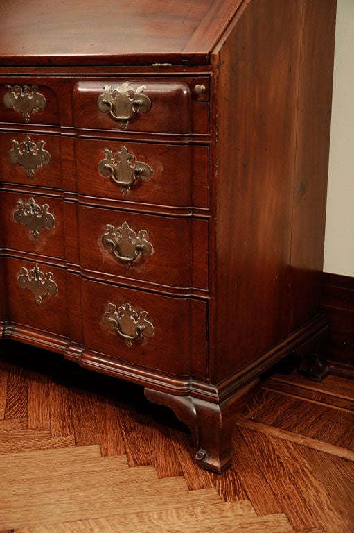 A Rare Diminutive Chippendale Block Front Desk and Bookcase For Sale at ...