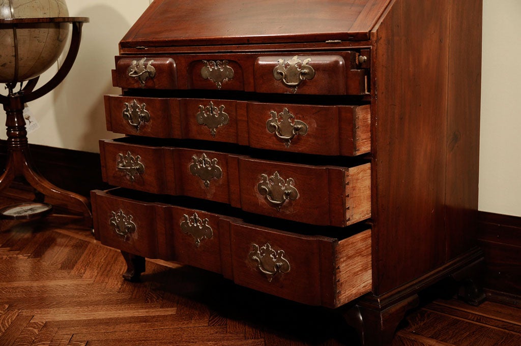 A Rare Diminutive Chippendale Block Front Desk and Bookcase For Sale at ...