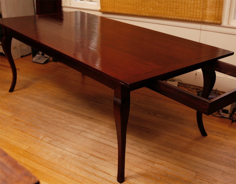 Reproduction Cherry Table, with Two Leaves For Sale at 1stDibs | table ...
