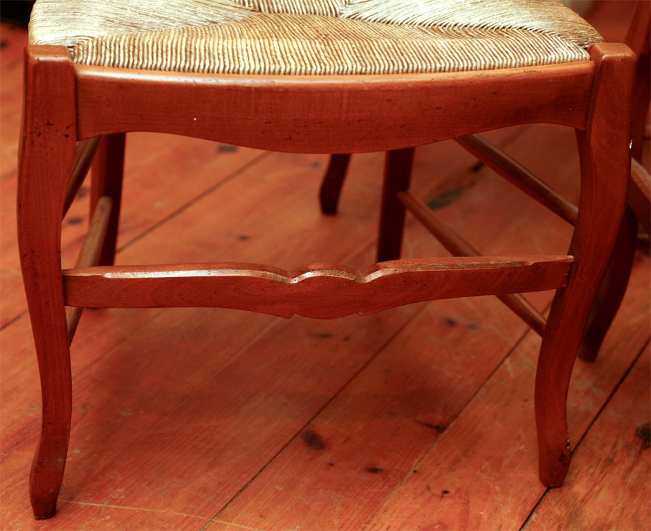 French Normandy reproduction ladder back chairs at 1stDibs