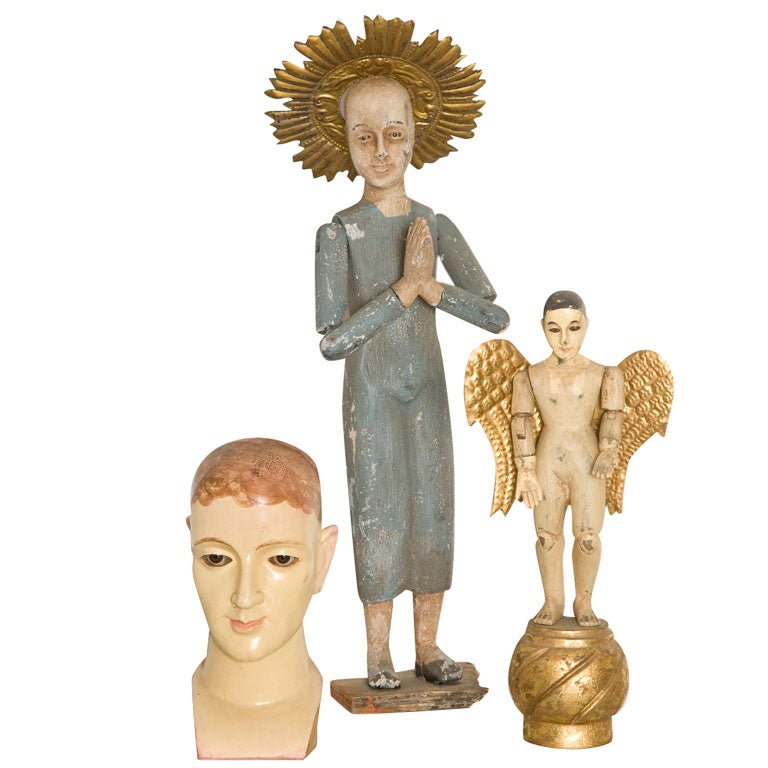Collection of Religious Santos at 1stDibs