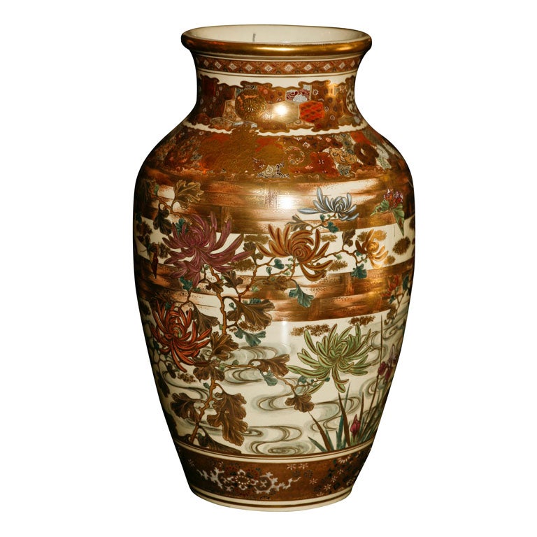 Japanese Satsuma vase at 1stDibs