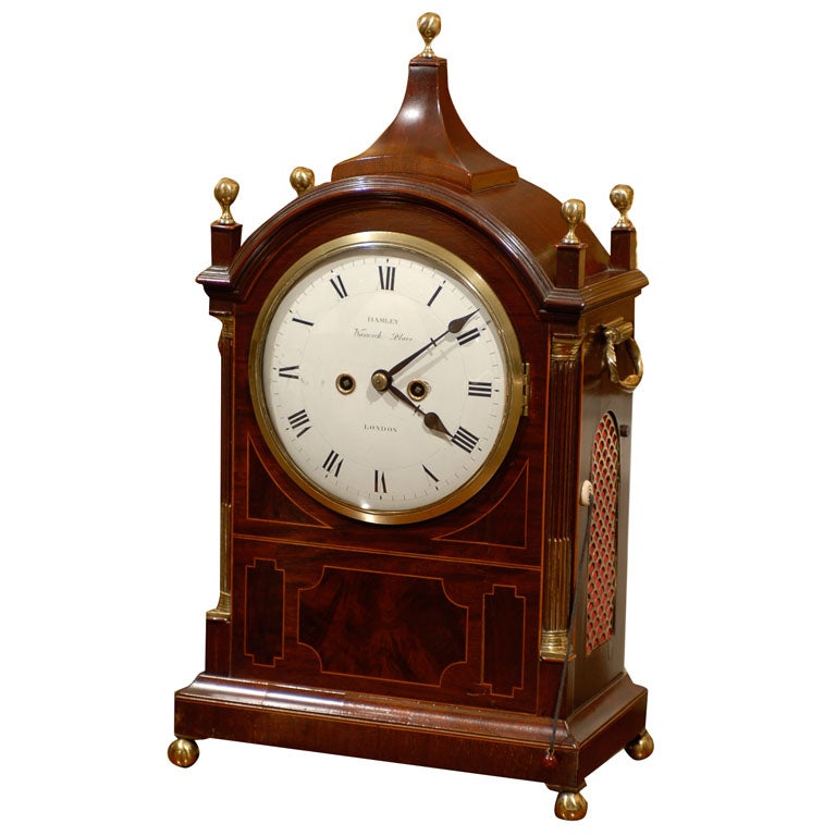 Georgian Mantel Clock For Sale at 1stDibs