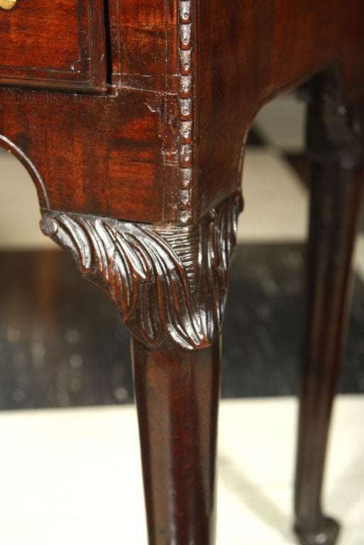 Irish Mahogany Three-Drawer Lowboy at 1stDibs