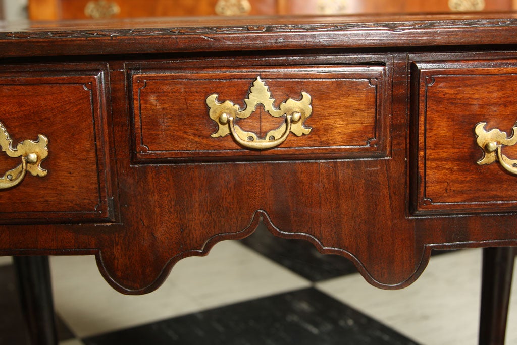 Irish Mahogany Three-Drawer Lowboy at 1stDibs