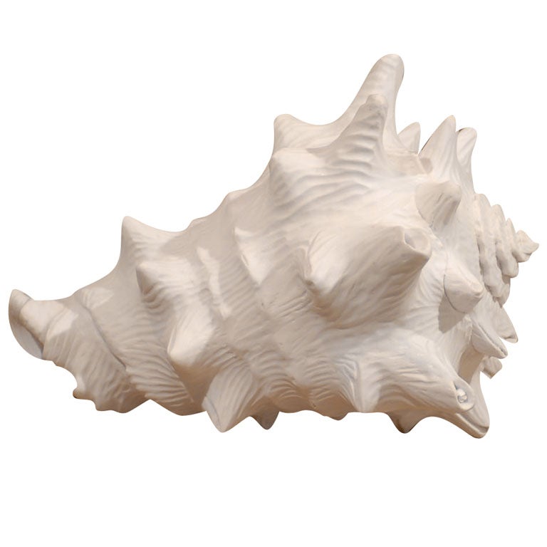 Large Resin Conch Shell at 1stDibs