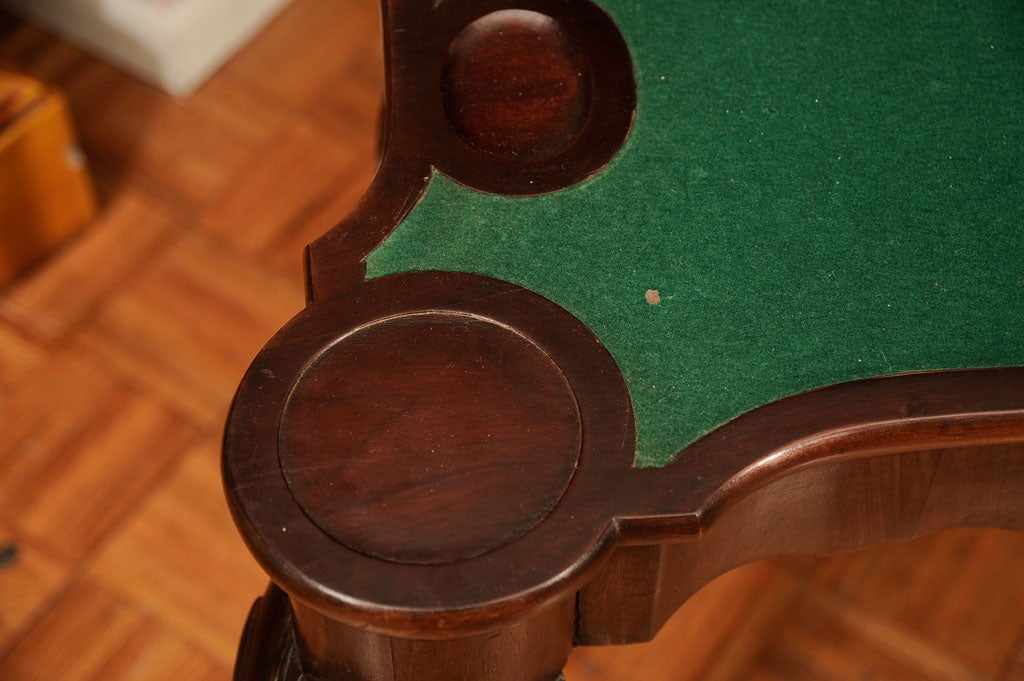 Irish Georgian Mahogany Card Table at 1stDibs