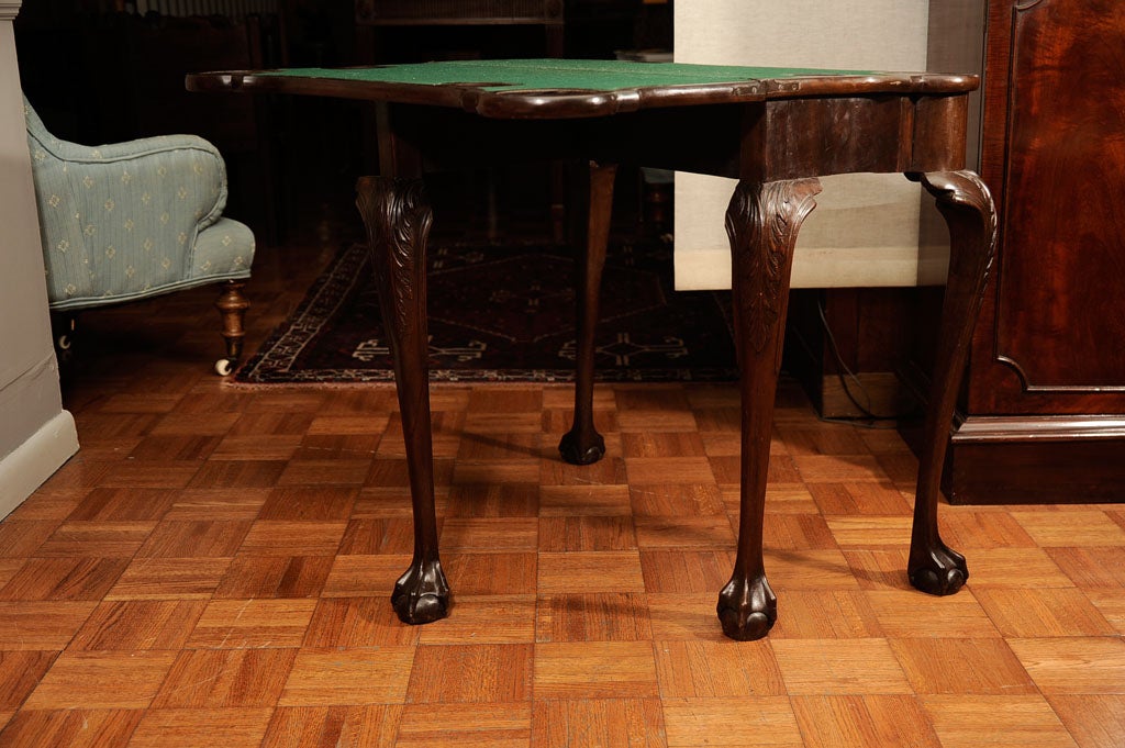 Irish Georgian Mahogany Card Table at 1stDibs