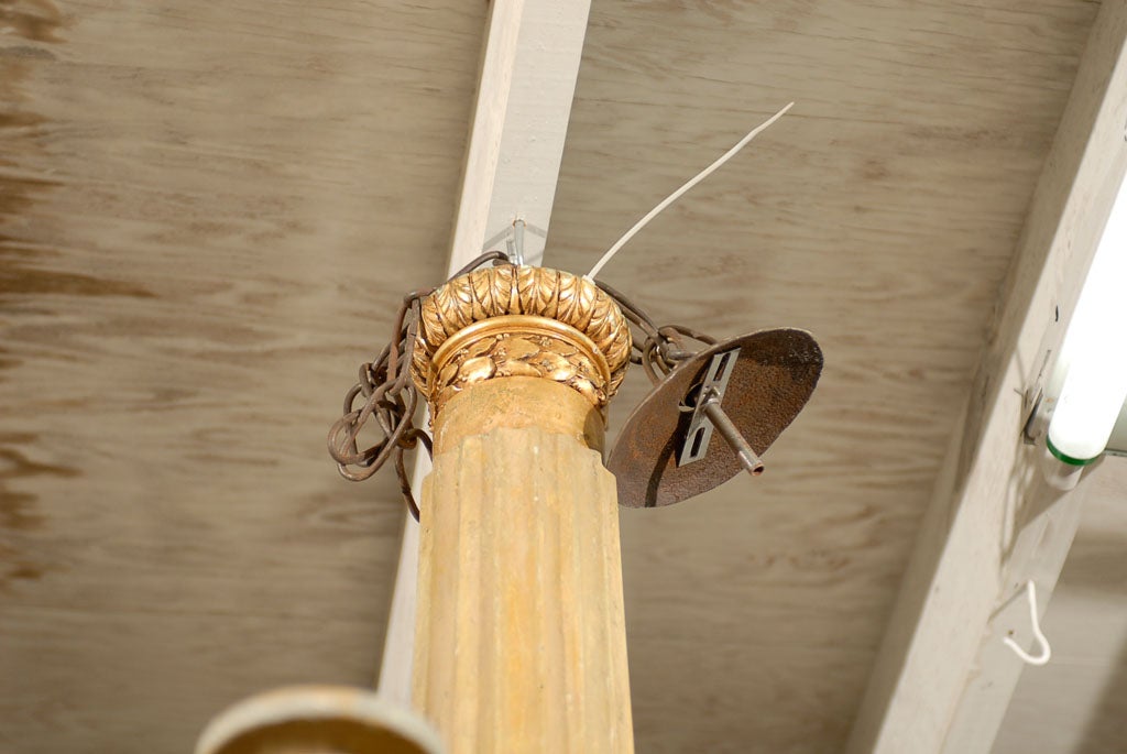 A 12-arm Column Chandelier at 1stDibs