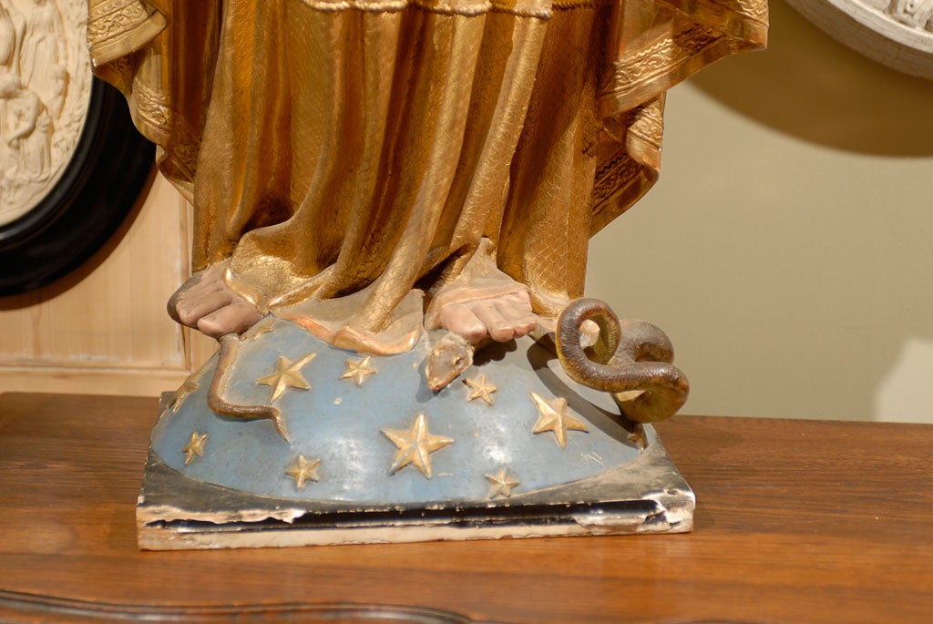 Paper Mache Madonna Statue at 1stDibs | paper mache statues