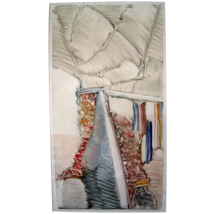 'Fragmentary View' Monotype Art by Matt Phillips, 1970s For Sale at ...