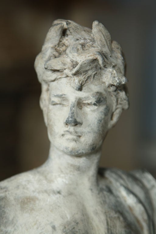 Fine Zinc Statue of "Les Lauriers" by Nelson at 1stDibs | zinc sculpture