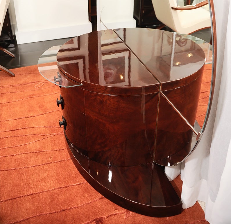 Half Circle Deco Dressing Table Model Used Lucille Ball For Sale at ...