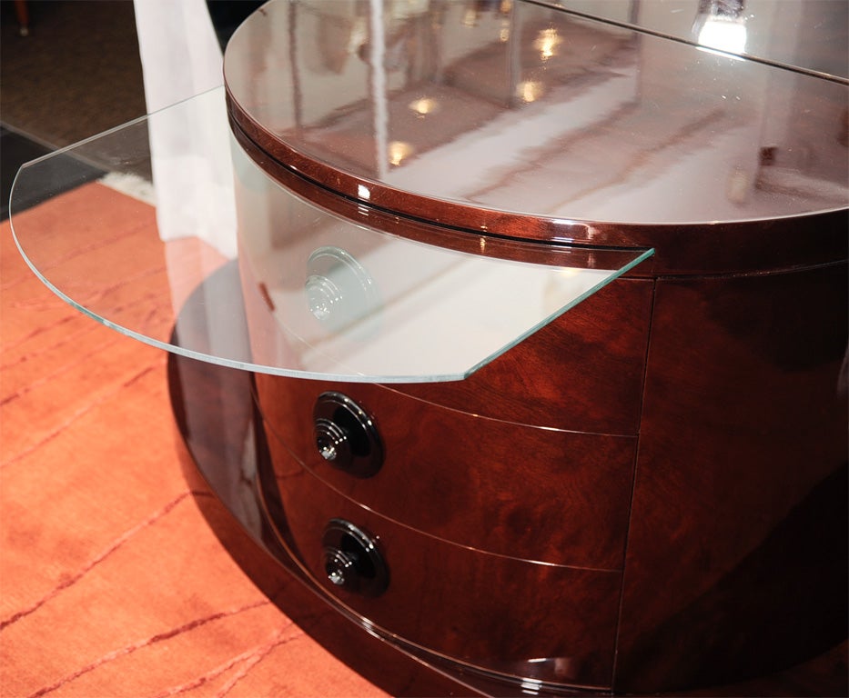 Half Circle Deco Dressing Table Model Used Lucille Ball For Sale at ...