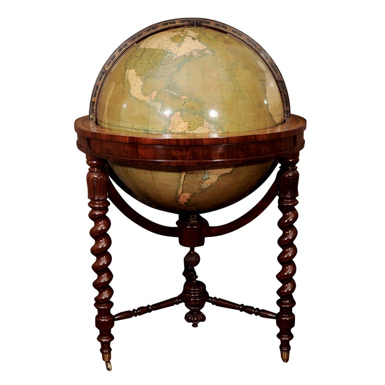 A Large-Scale Globe Showing the Addition of Texas For Sale at 1stDibs