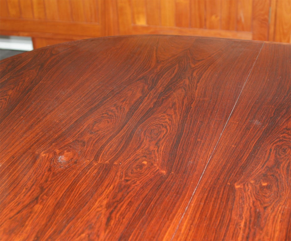 Danish Modern Square Rosewood Table with Round Edges at 1stDibs