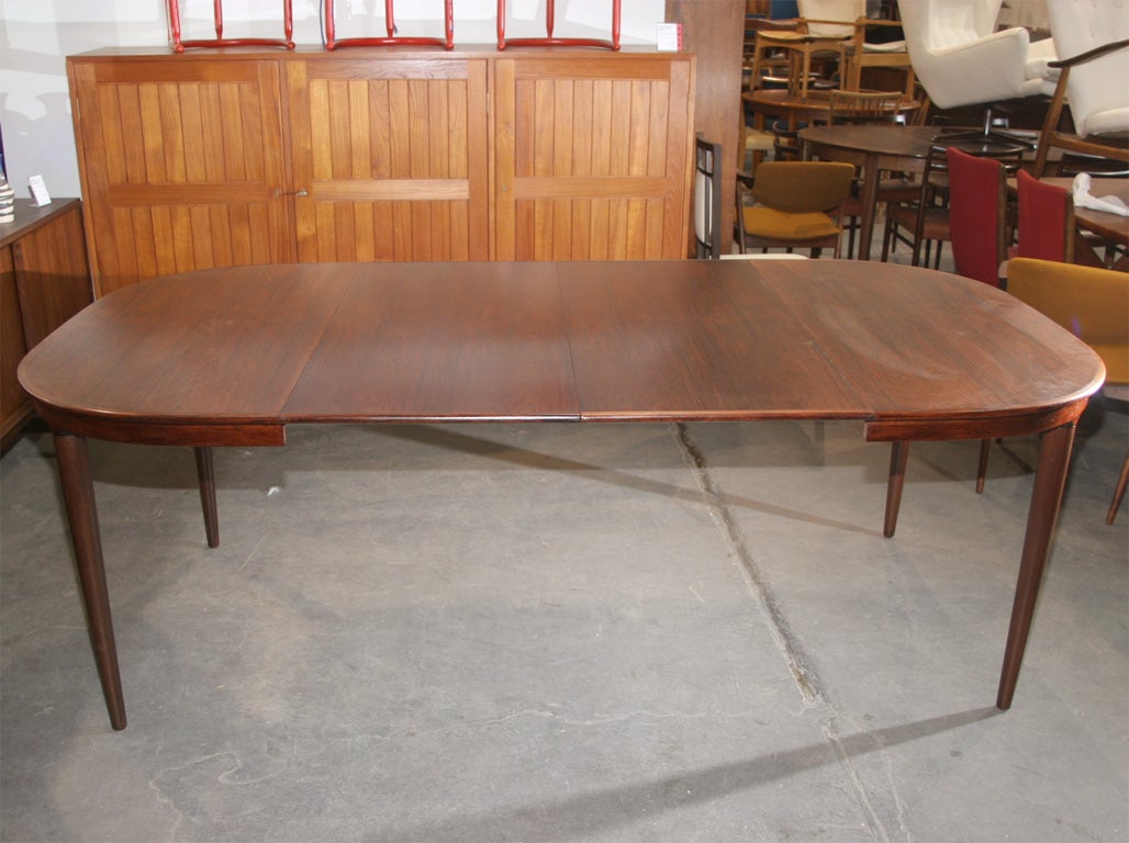 Danish Modern Square Rosewood Table with Round Edges at 1stDibs