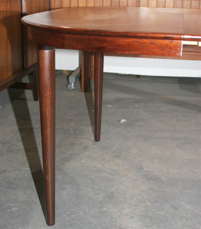 Danish Modern Square Rosewood Table with Round Edges at 1stDibs