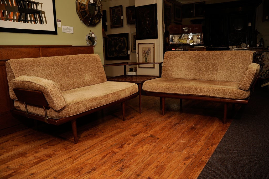 Double Sofa and Side Table Sectional Unit by John Stuart at 1stDibs