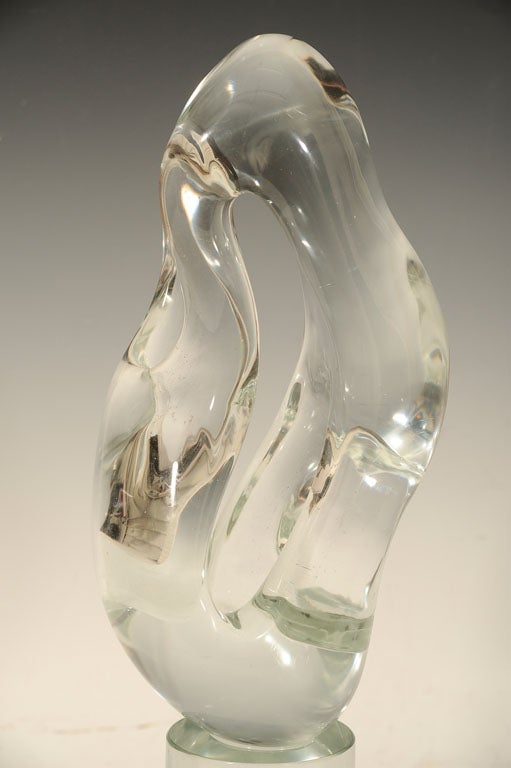 Abstract Glass Sculpture by Livio Seguso at 1stDibs