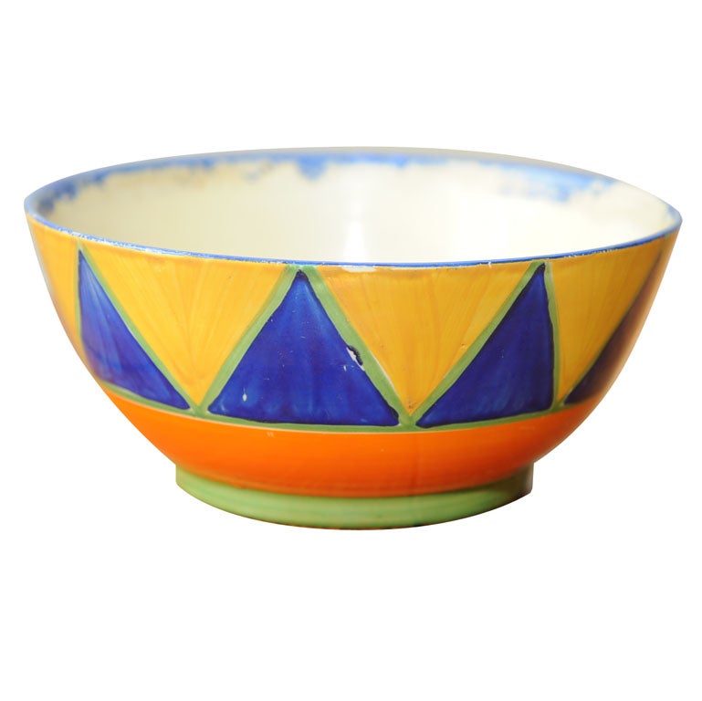 Bizarre Ware Bowl by Clarice Cliff 1899-1972 at 1stDibs