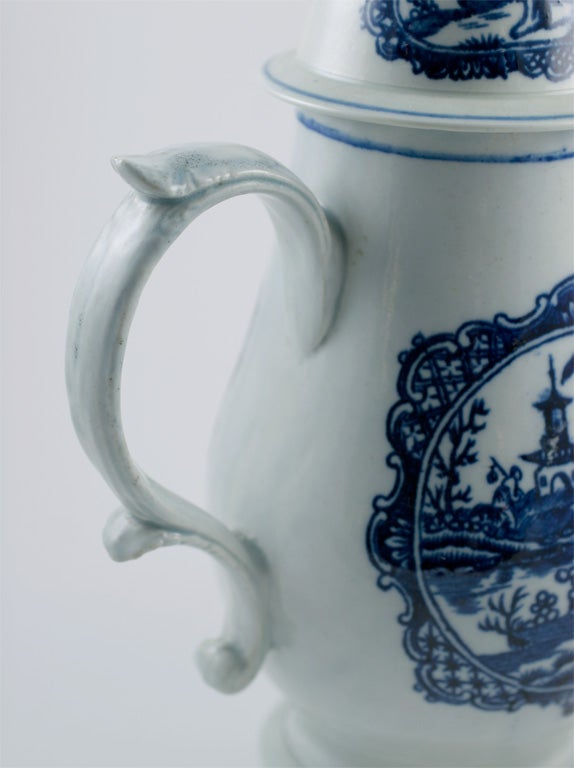 Liverpool Porcelain Teapot For Sale at 1stDibs