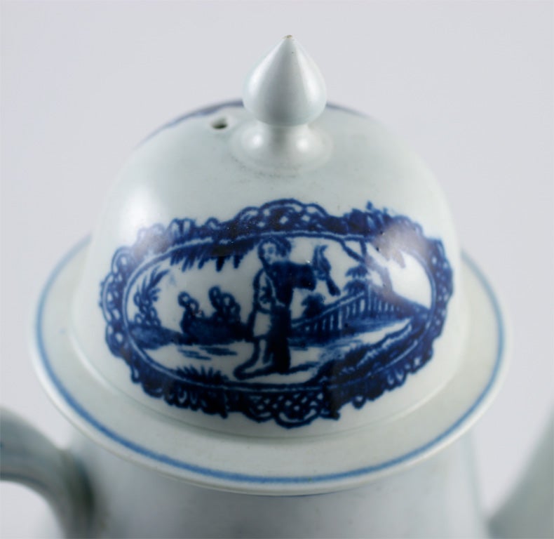Liverpool Porcelain Teapot For Sale at 1stDibs