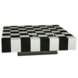 Black and White Checkerboard Coffee Table at 1stDibs | black and white ...