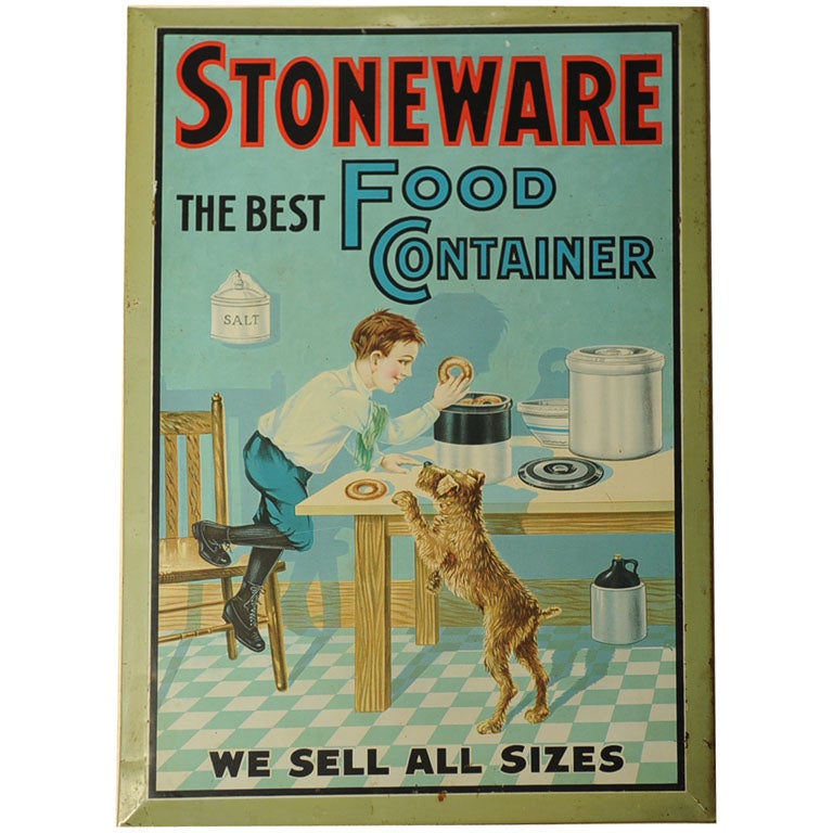 Vintage Tin Advertising Sign at 1stDibs