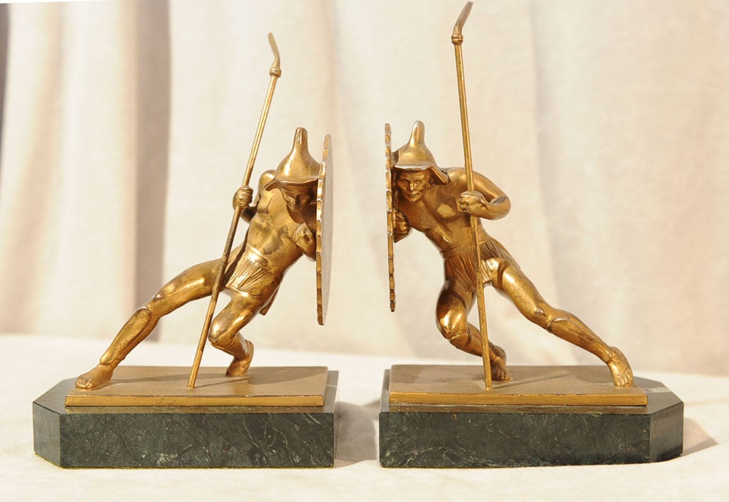 Pair of Roman Soldier Bookends at 1stDibs | roman bookends