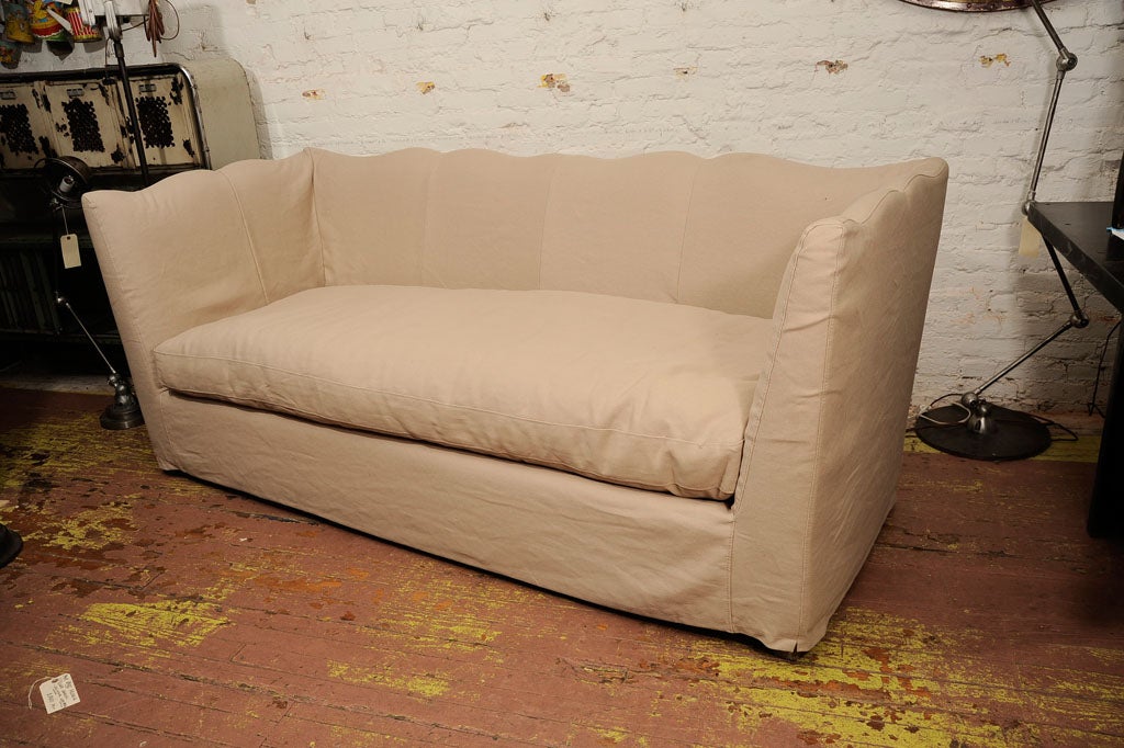 Wavy Backed Sofa at 1stDibs