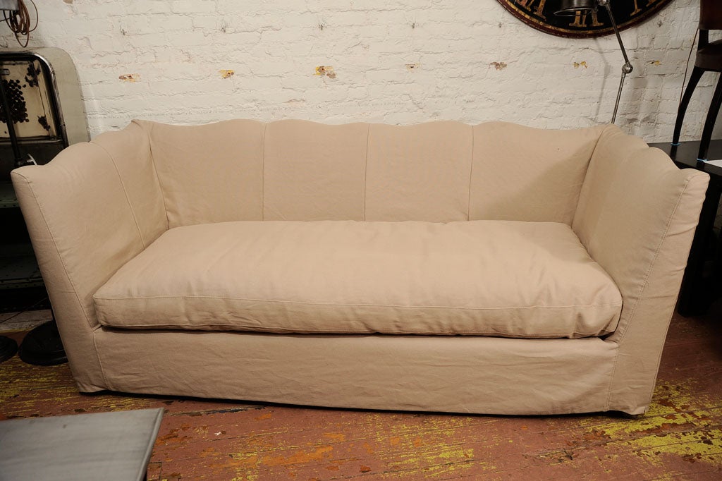 Wavy Backed Sofa at 1stDibs