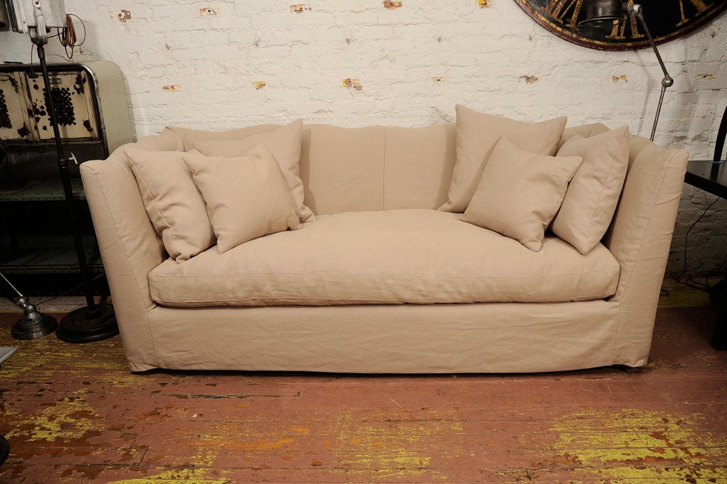 Wavy Backed Sofa at 1stDibs