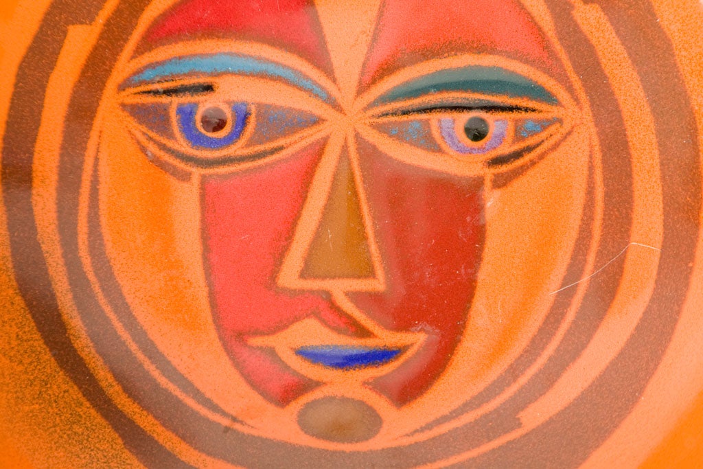 Ellamarie and Jackson Woolley enamel face bowl at 1stDibs