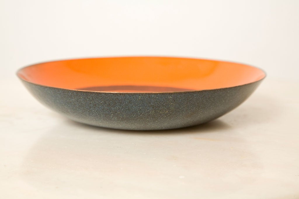Ellamarie and Jackson Woolley enamel face bowl at 1stdibs