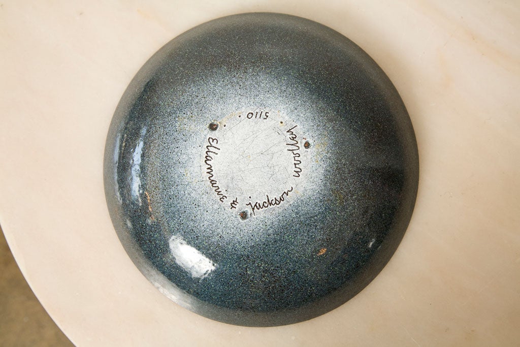 Ellamarie and Jackson Woolley enamel face bowl at 1stdibs