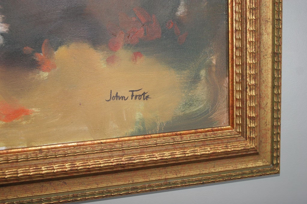 "Still Life with Flowers in a Basket" by John Foote. Oil on Canvas. For ...