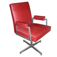 James Bond 007 Silver Executive Desk Chair by Interstuhl at 1stdibs