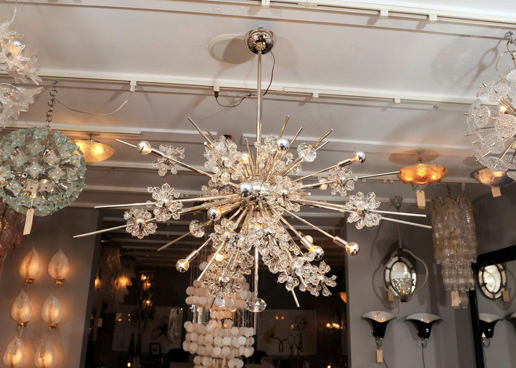 Large Custom Handmade Crystal Sputnik For Sale at 1stDibs