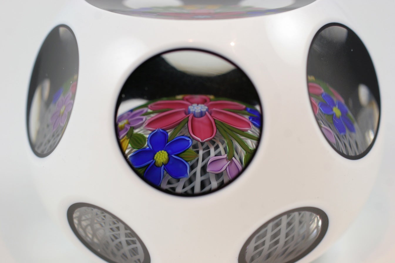 Peter McDougall Overlay Paperweight at 1stDibs