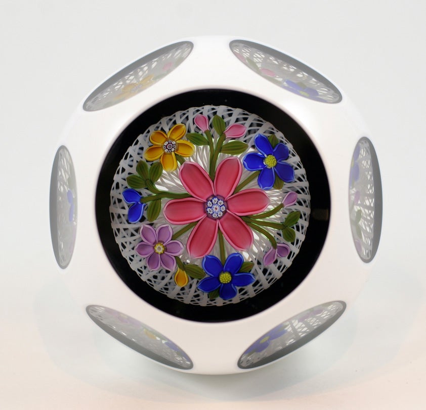 Peter McDougall Overlay Paperweight at 1stDibs