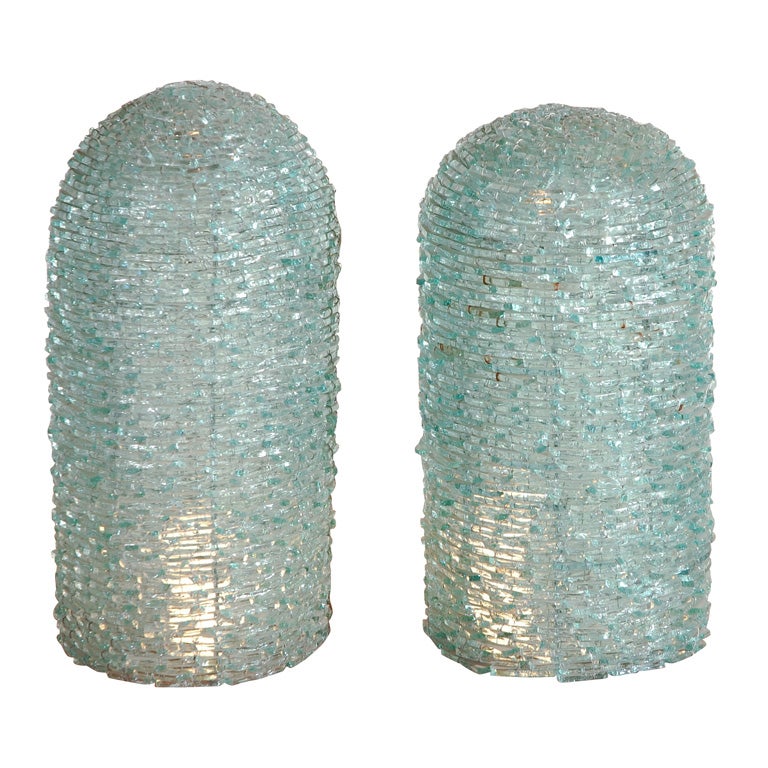 Recycled glass lights at 1stDibs