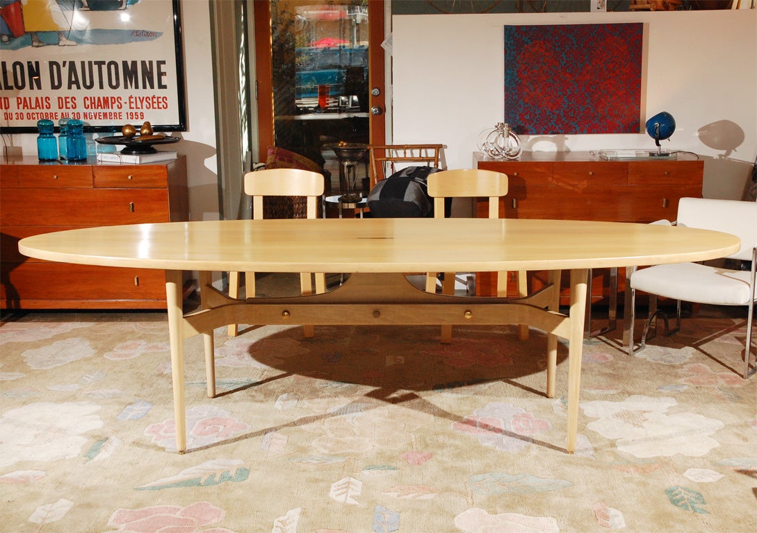 Surfboard shaped dining table at 1stDibs | surfboard dining table ...