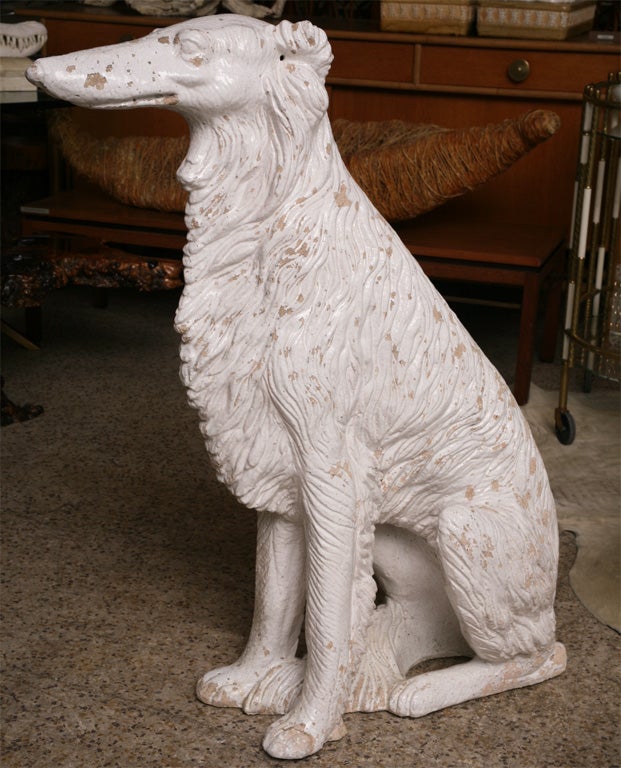 Life-Sized Italian Borzoi Garden Statue at 1stDibs | borzoi statues ...
