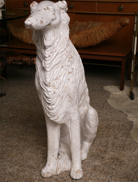 Life-Sized Italian Borzoi Garden Statue at 1stDibs | borzoi statues ...